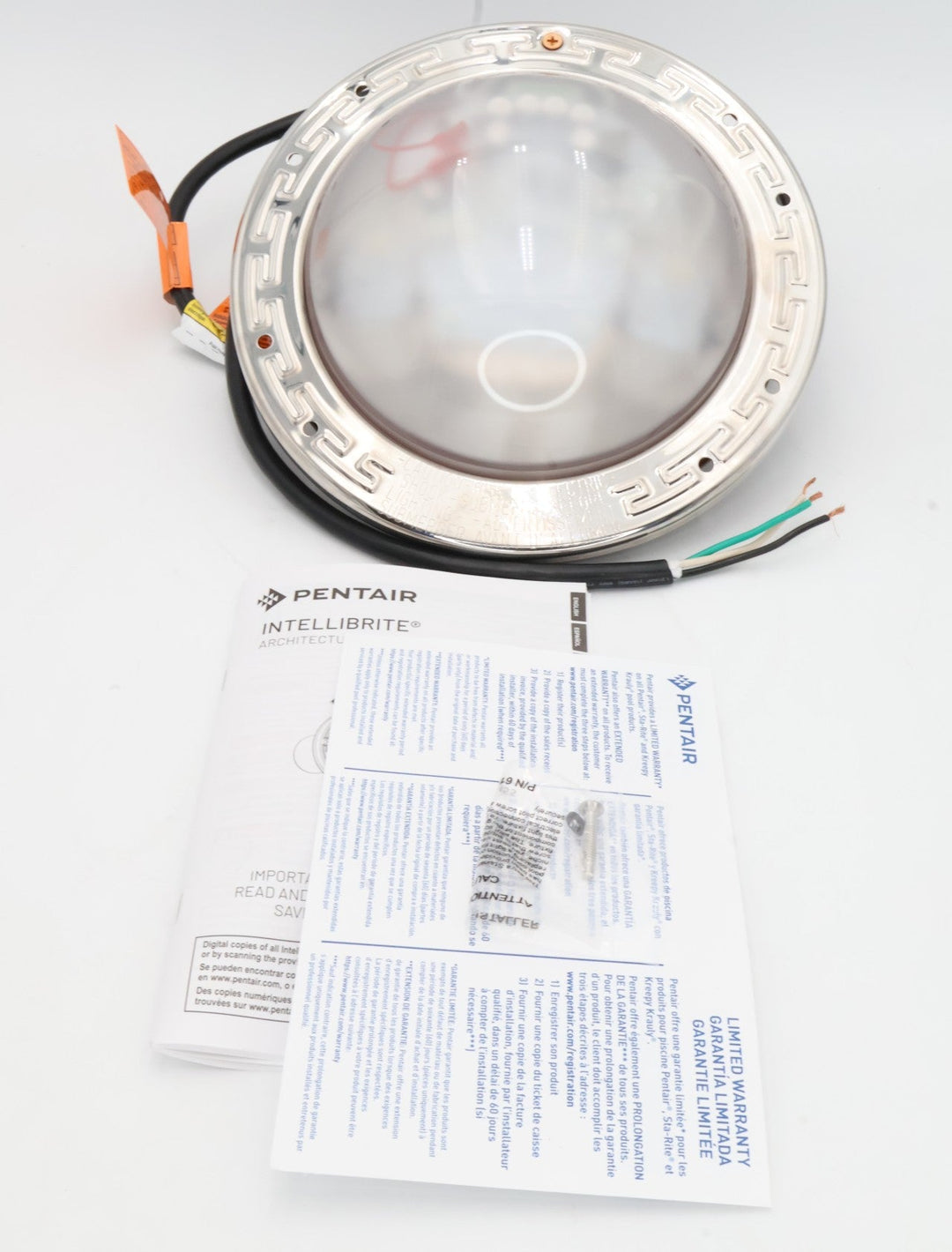 Pentair Intellibrite Architectural Series LED RGBW Pool Light 50' 120V