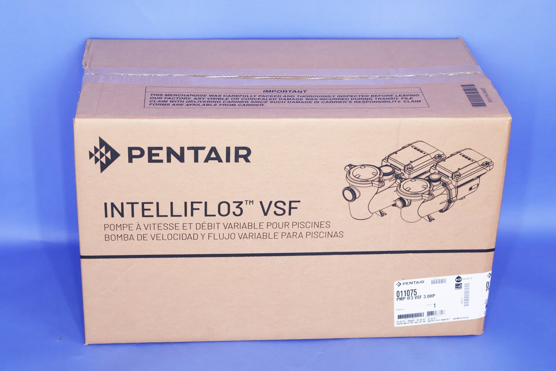 Pentair Pro Intelliflo3 Pentair IntelliFlo3 Variable Speed Pool Pump ...