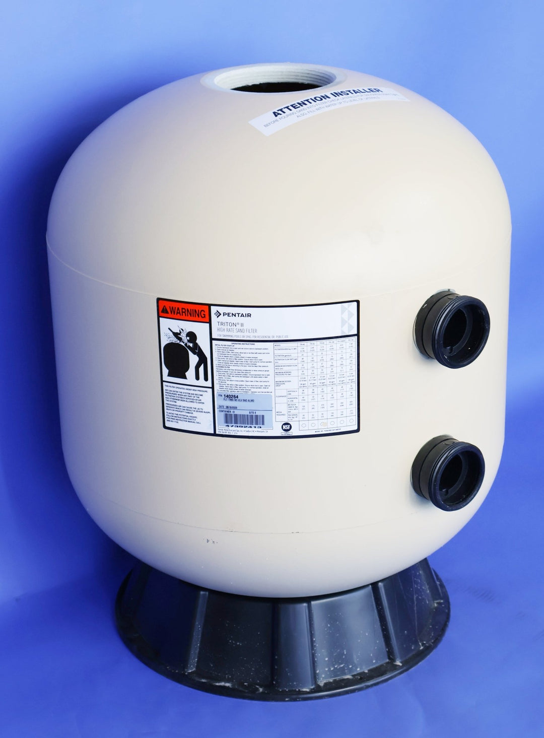 Pentair Triton II Side Mount Filter (No Valve) TR60 140264