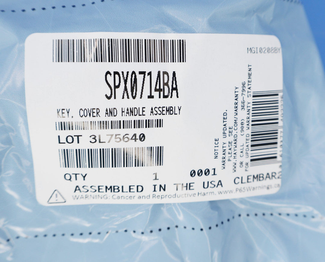 Hayward Vari-FloXL Backwash Valve Handle, Key, and Cover Assembly SPX0