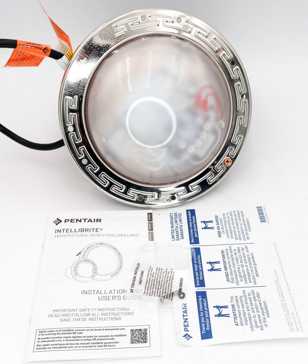 Pentair Intellibrite Architectural Series 100' 300W White Pool Light 6