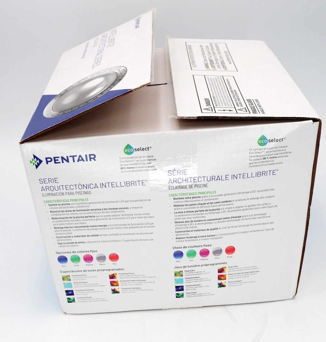 Pentair Intellibrite Architectural Series LED RGBW Pool Light 100' 12V