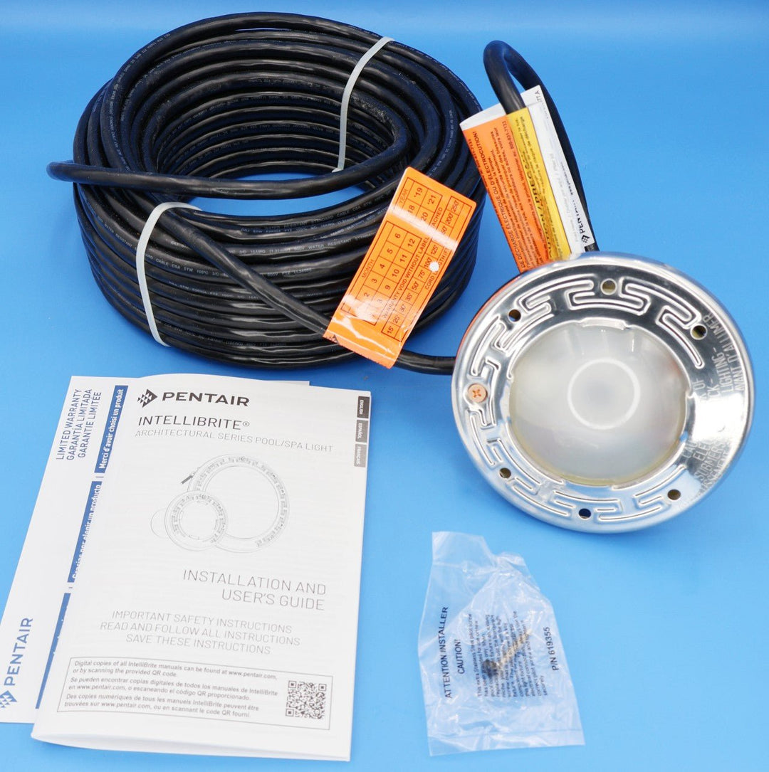 Pentair Intellibrite Architectural Series LED RGBW Pool Light 100' 12V