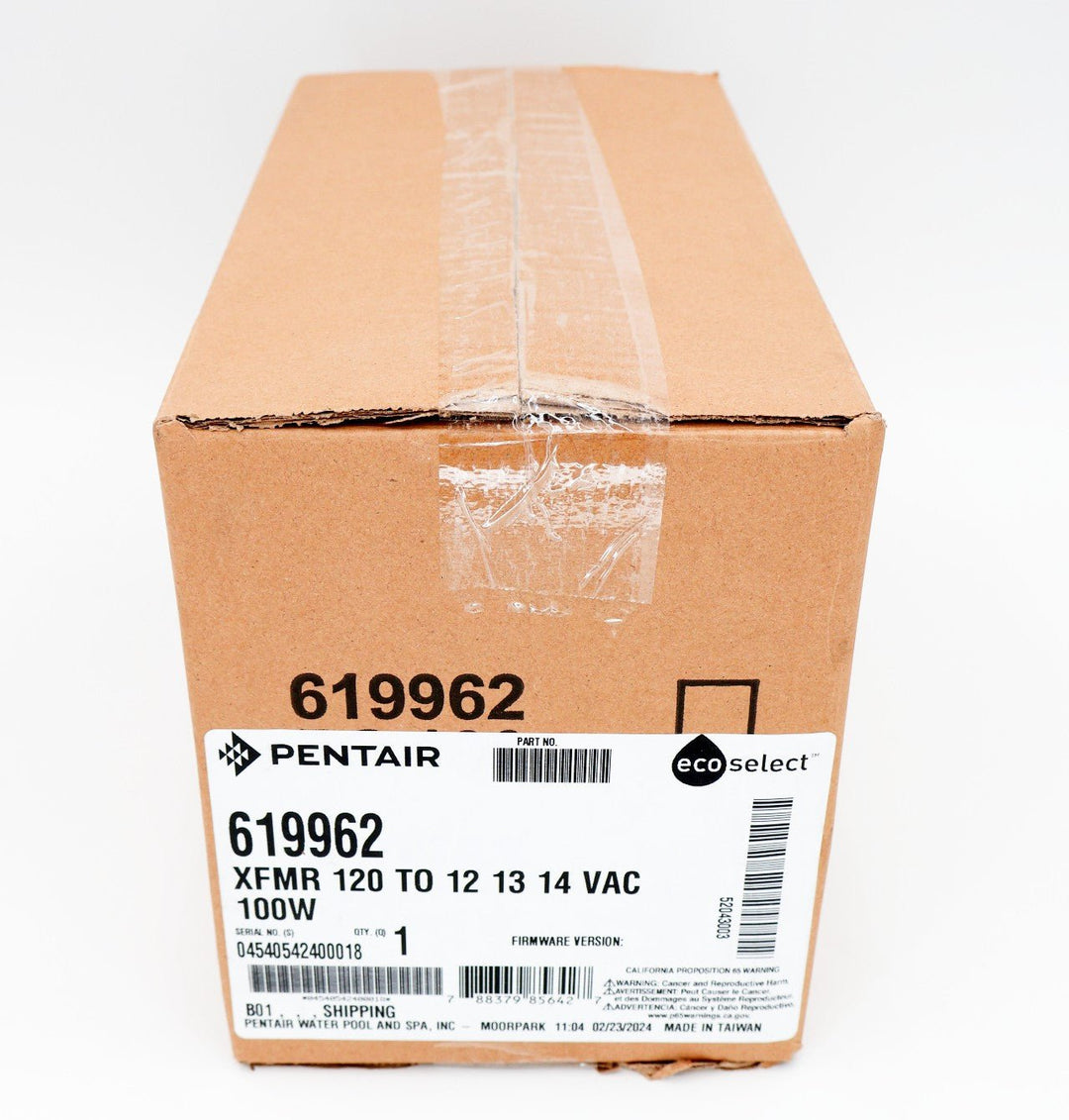 Pentair Pool & Landscape Rated Light Transformer 12V-14V 100W 619962