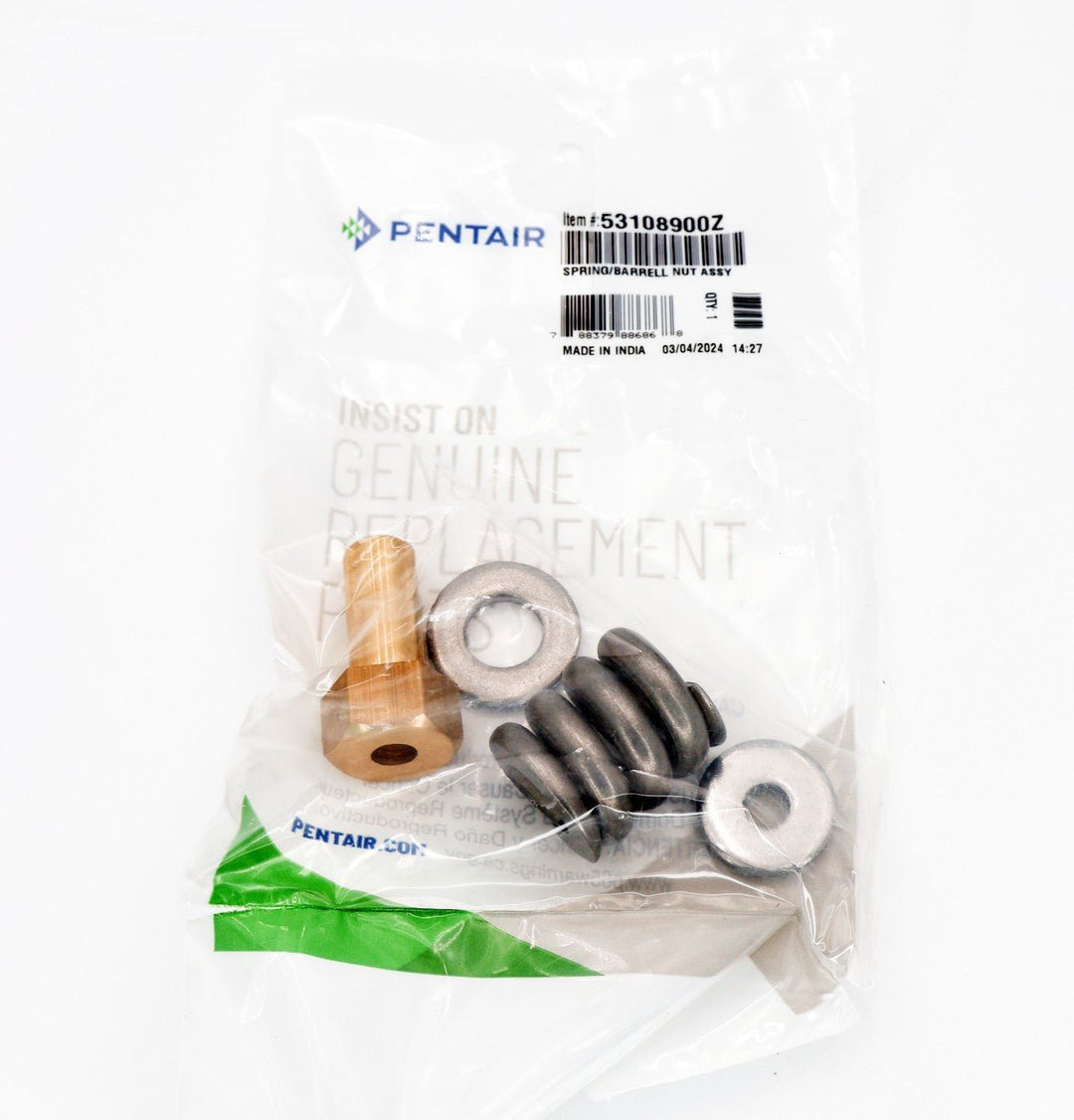 Pentair Spring Barrel Nut Assembly 53108900Z